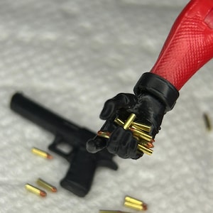 1/12 Scale Brass and Copper Ammunition Fake Tiny Miniature Bullets for Action Figures (bullets ...