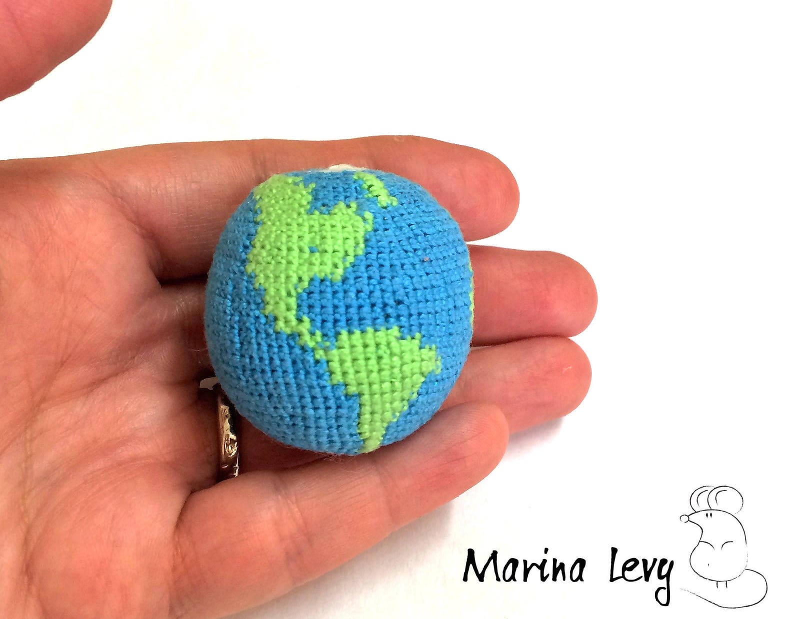 Crocheted Earth Globe Pattern, Blue Planet, Our World - Etsy
