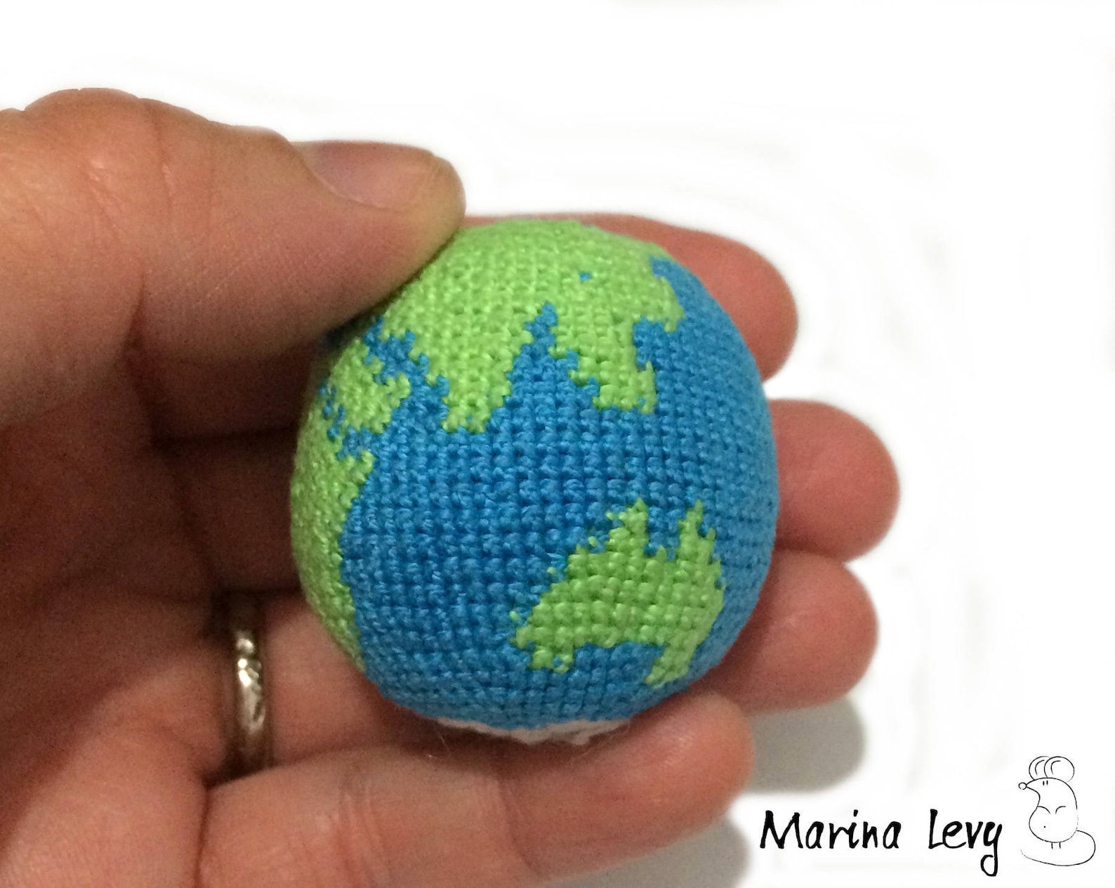 Crocheted Earth Globe Pattern, Blue Planet, Our World - Etsy