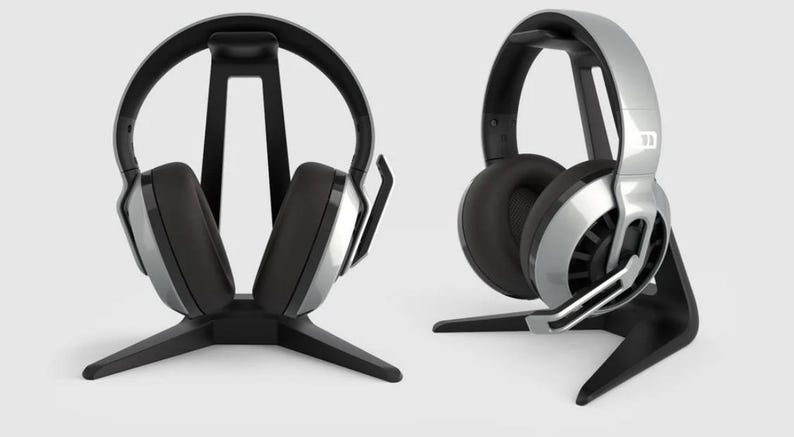 Minimalist 3D Printed Headphone Stand | Sleek Desk Organizer for Gamers ...