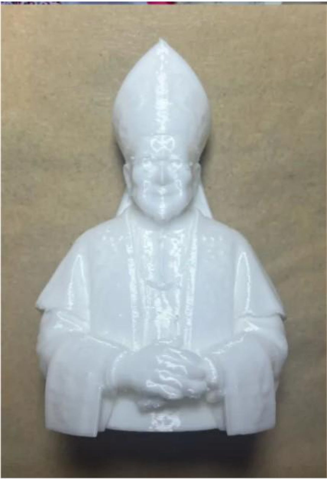 3D Printed Pope Leo XIV Statue – Unique Religious Art, Catholic Home ...