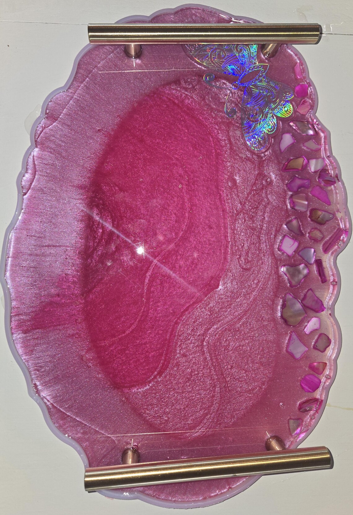 Epoxy Resin Swirl Trays (choose Any Color) - Etsy