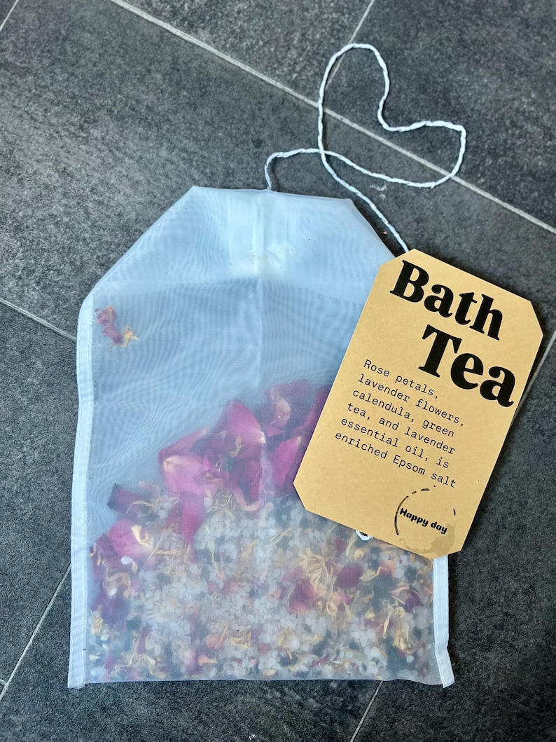 Herbal Bath Tea Bags: Aromatherapy Bath Soak, Epsom Salt - Etsy