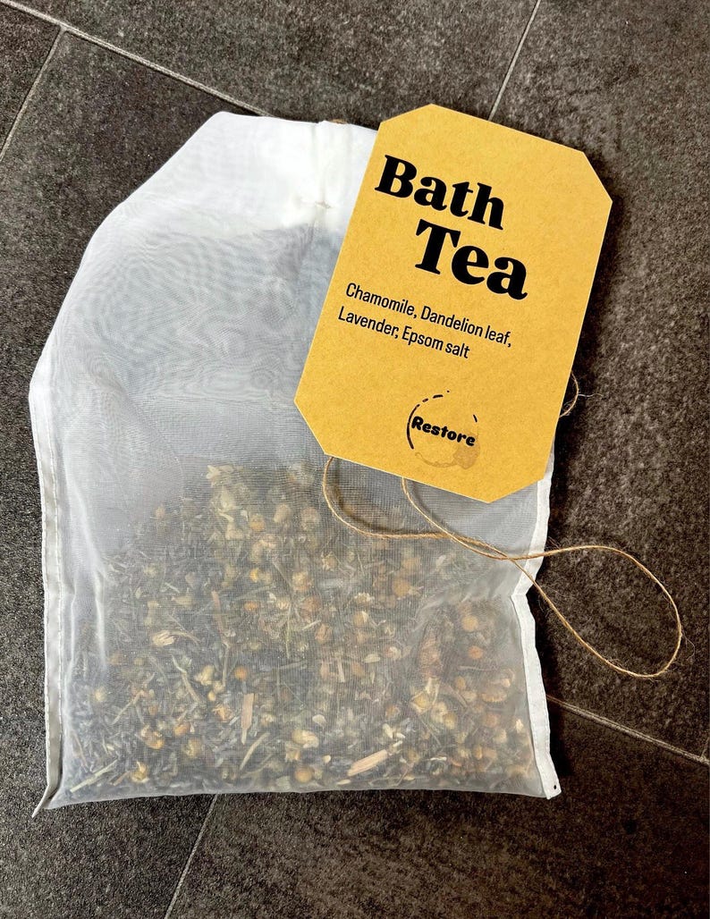Handmade Herbal Bath Tea Bags: Natural Bath Soak Favors - Etsy