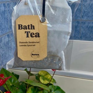 Handmade Herbal Bath Tea Bags: Natural Bath Soak Favors - Etsy