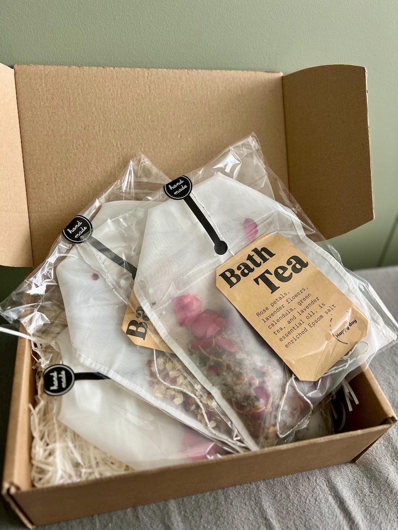 Herbal Bath Tea Bags: Aromatherapy Bath Soak, Epsom Salt - Etsy