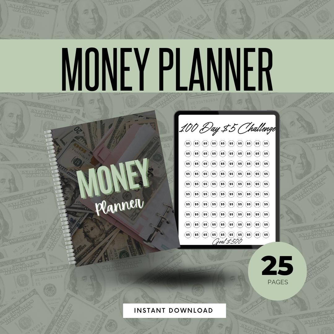 Money Planner 2026 Printable PDF | 12-month Budget Binder, Debt Payoff ...