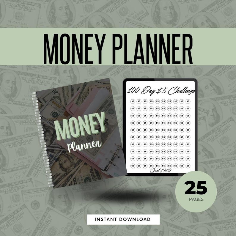 Money Planner 2026 Printable PDF | 12-month Budget Binder, Debt Payoff ...