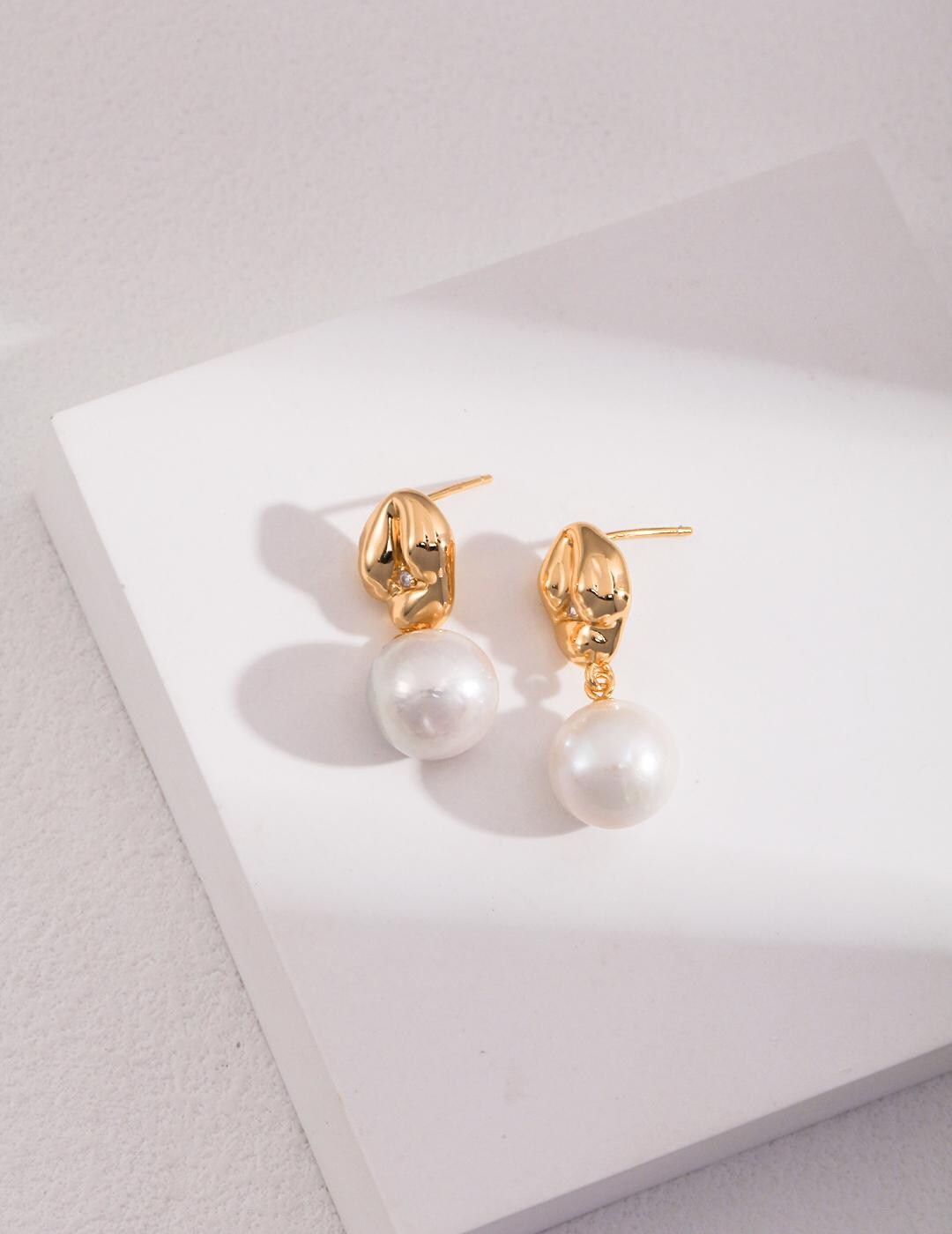 Baroque Pearl Stud - Cute Dim Sum-inspired Design - Etsy