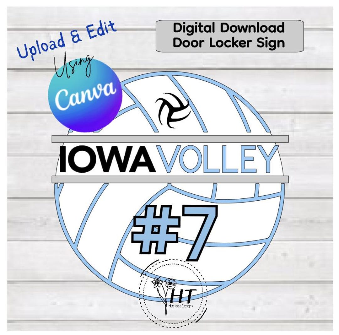 Volleyball Door Sign - Etsy