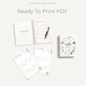 ADHD Witchy Planner Digital Download | Printable Journal | Moon Rituals ...