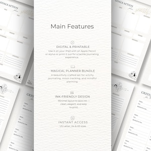 ADHD Witchy Planner Digital Download | Printable Journal | Moon Rituals ...