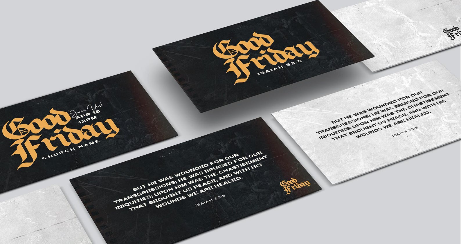 Good Friday Graphics Pack | Good Friday Canva Template, Editable Good ...