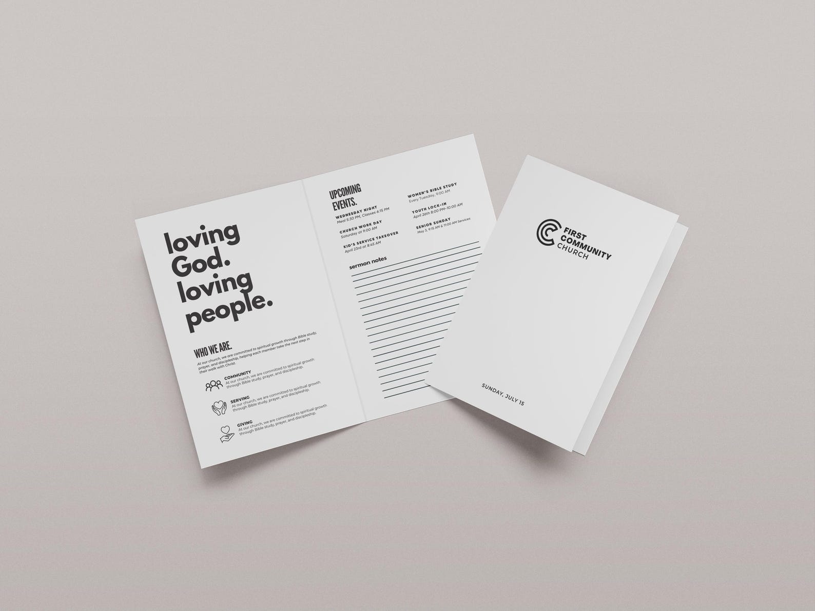 Editable Church Brand Kit | Church Graphics Canva Template | Print In ...
