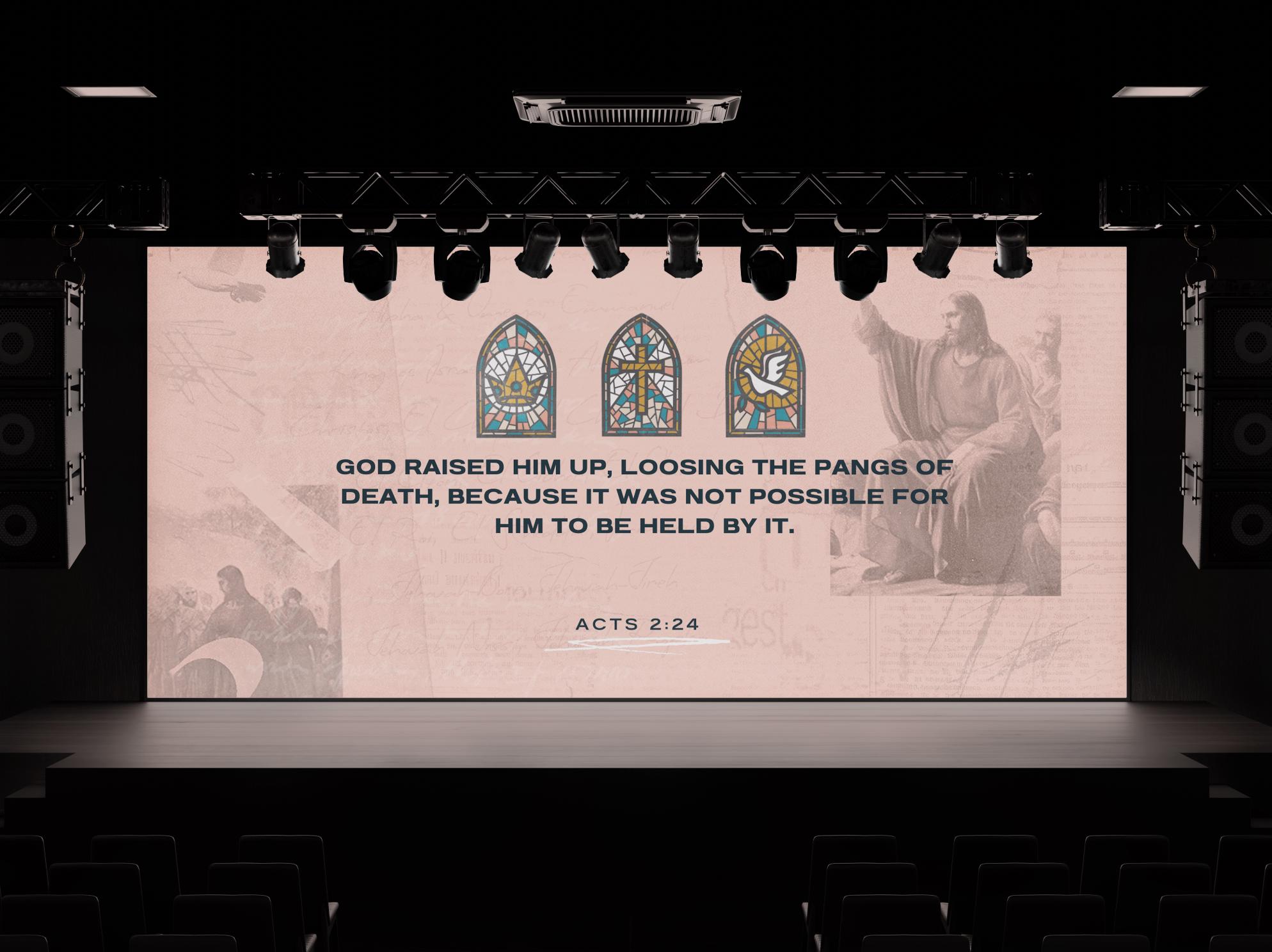 Editable Easter Church Graphics: Canva Template for Easter Sermon - Etsy