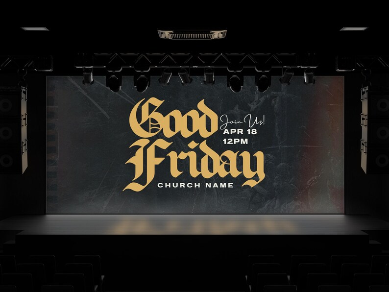 Good Friday Graphics Pack | Good Friday Canva Template, Editable Good ...