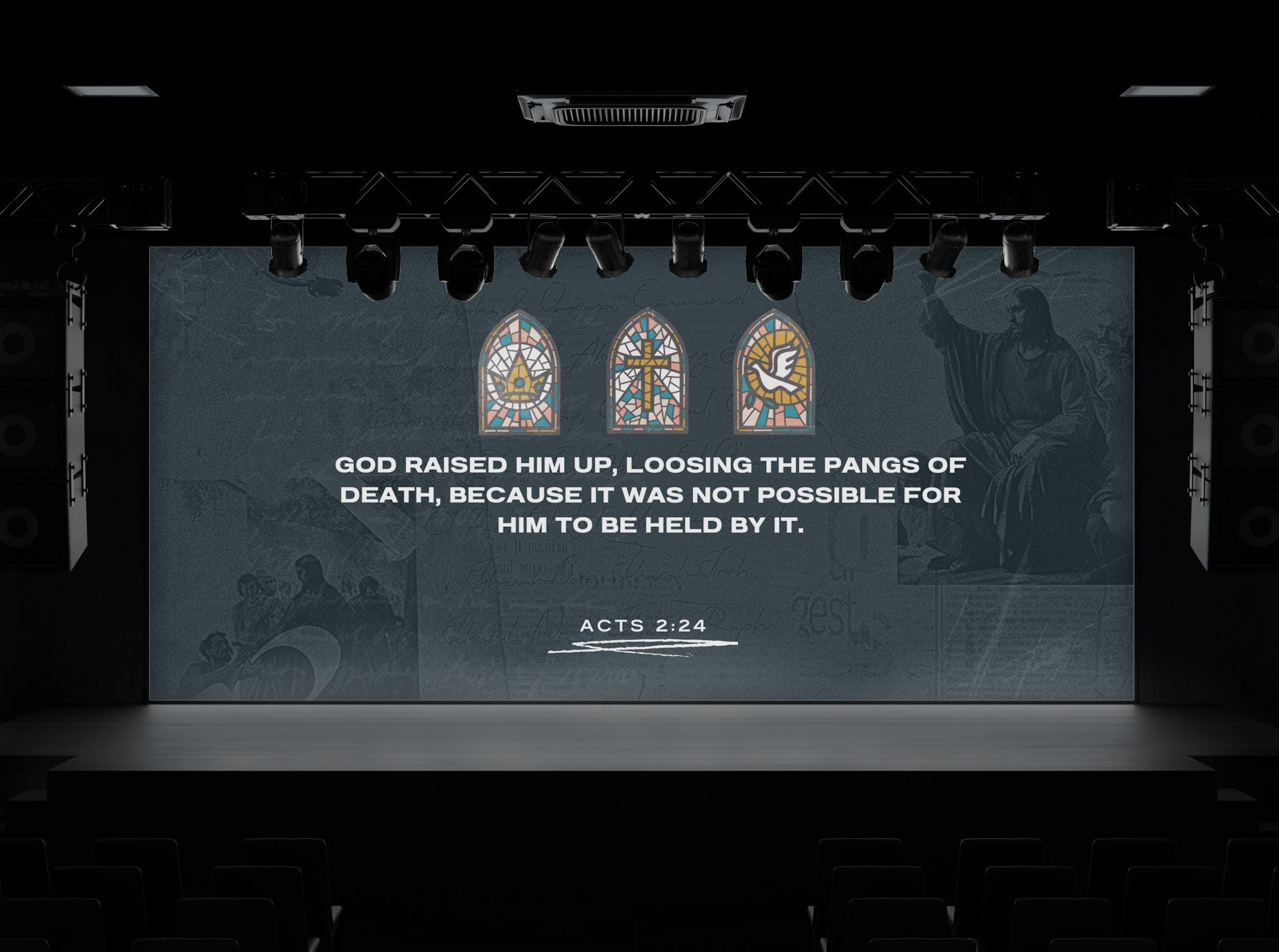 Editable Easter Church Graphics: Canva Template for Easter Sermon - Etsy