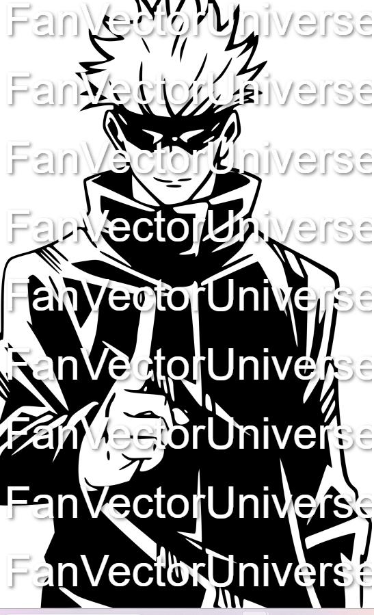 Satoru Gojo SVG Jujutsu Kaisen - Etsy