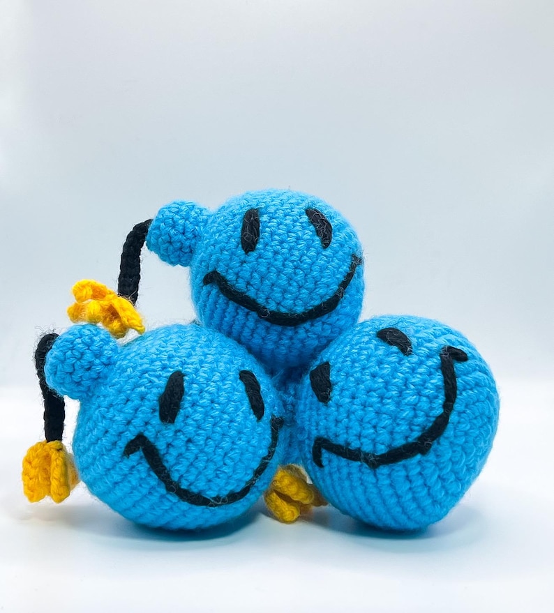 Crochet Plush Smiley Bomb Fanart - Etsy