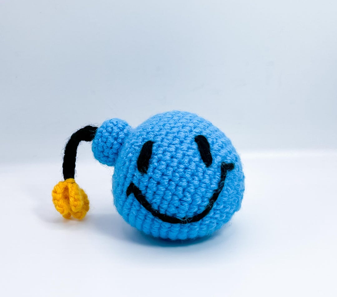Crochet Plush Smiley Bomb Fanart - Etsy
