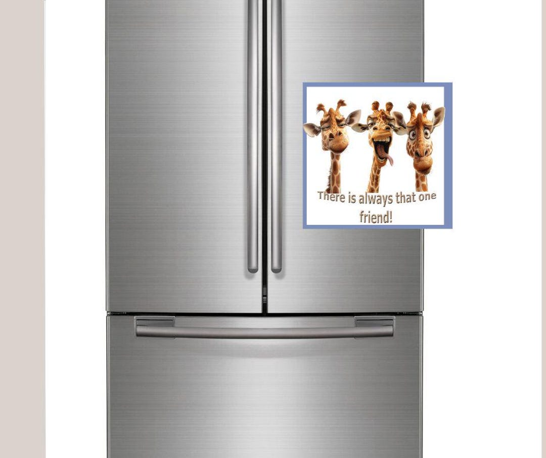 Good Friends Magnet, Best Friends Magnet, Funny Giraffe Sticker ...
