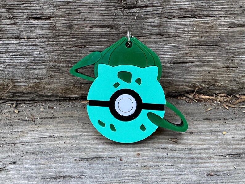Pokeball Starters Inspired Pokemon Backpack Tag | Keychain | Pokemon ...