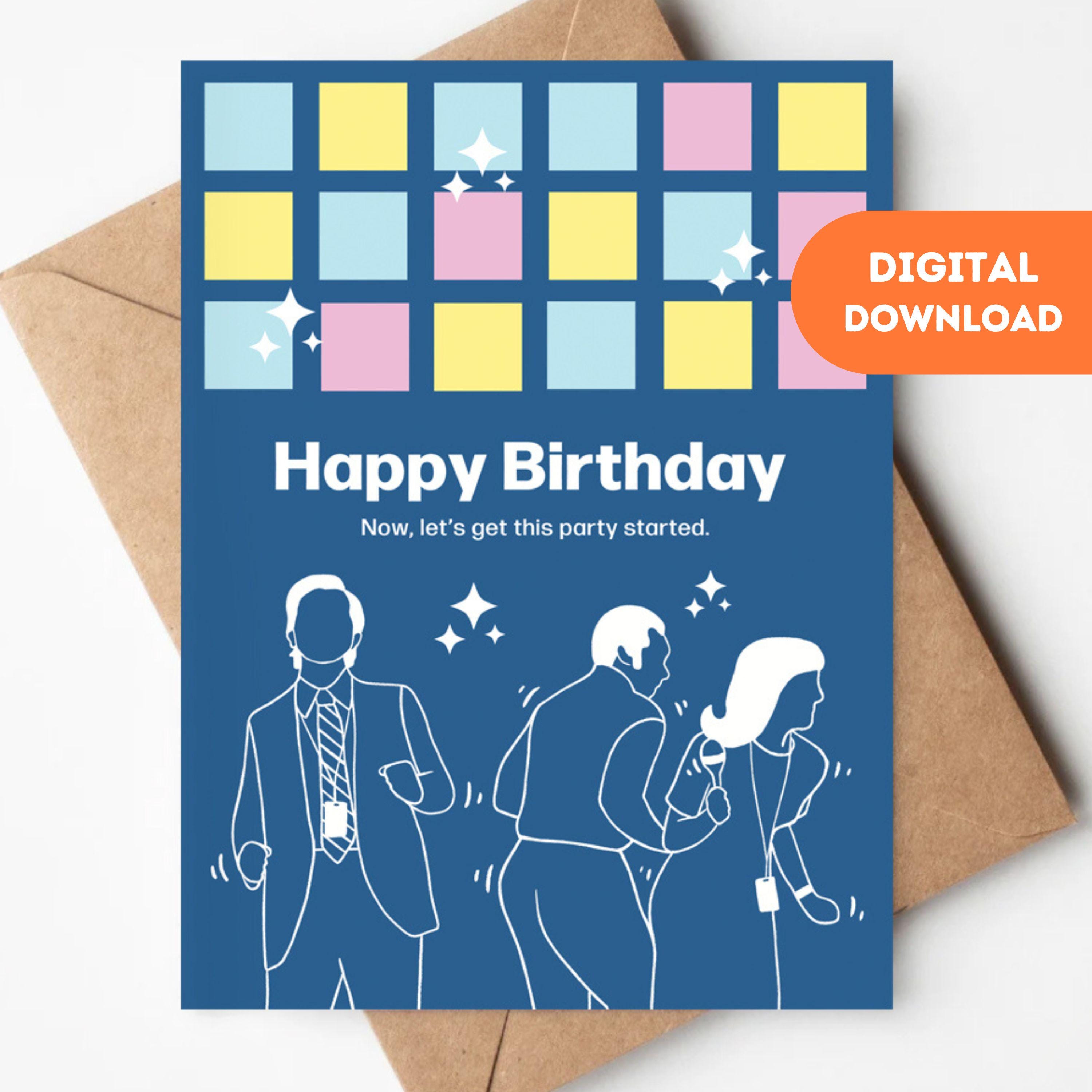 Printable Severance Birthday Card Show - Digital Download Greeting Card ...