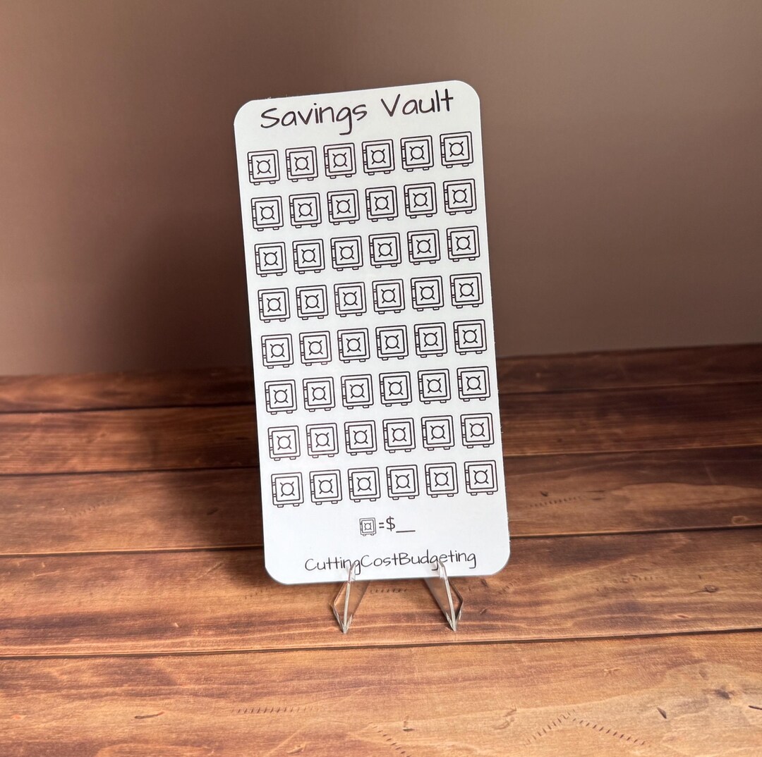 Savings Vault Savings Tracker - Etsy