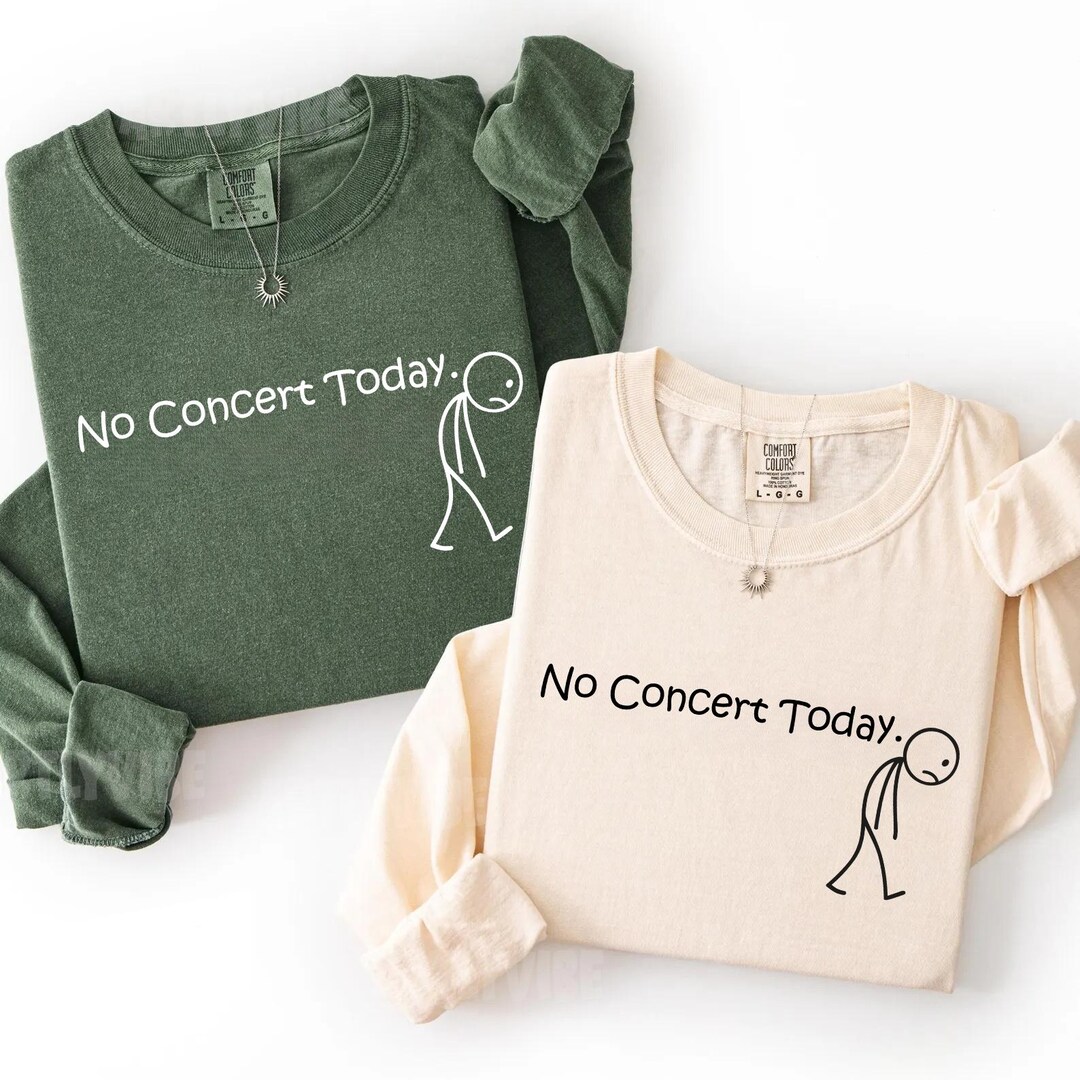 No Concert Today PNG SVG, Sad Doodle Figure Design, Funny Music Quote ...