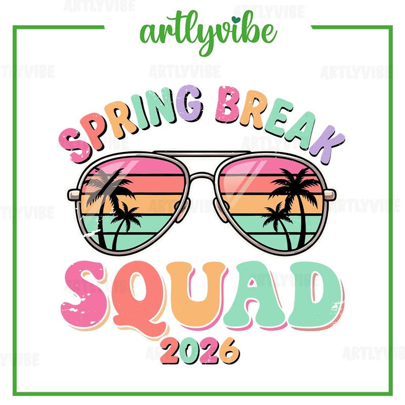Spring Break 2026 Svg - Etsy