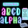 Vibrant Bright Inflated Groovy Alphabet PNG Bundle, Retro 3D Letters ...