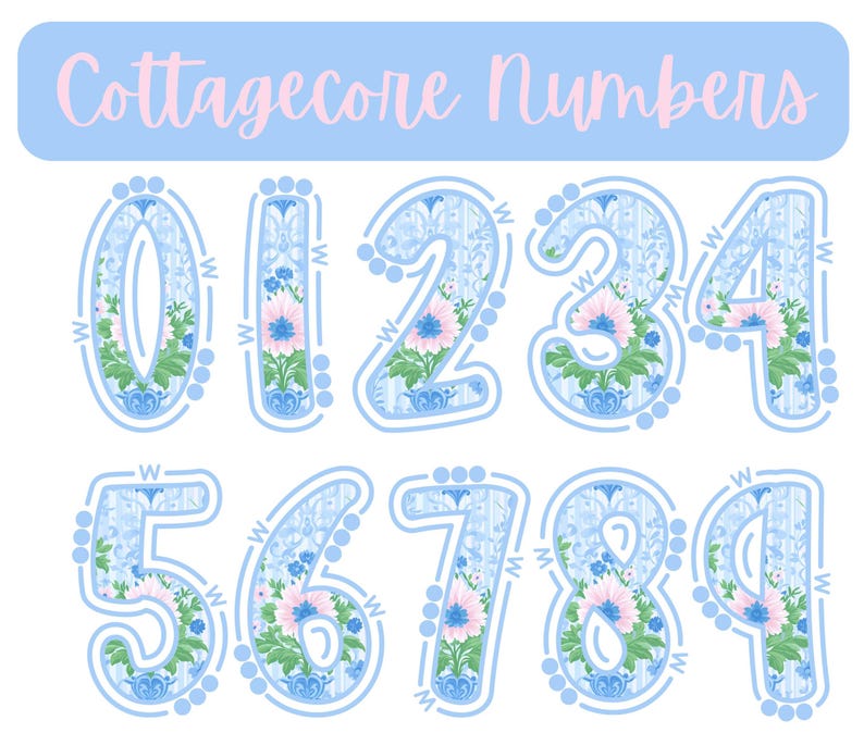 Cottagecore Alphabet PNG | Custom Canva Outline Dots | Tshirts Tumblers ...