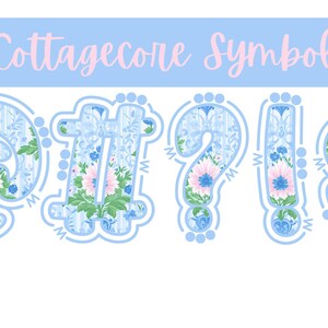 Cottagecore Alphabet PNG | Custom Canva Outline Dots | Tshirts Tumblers ...