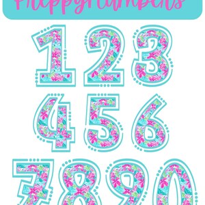 Preppy Florals Alphabet | Custom Canva Outline Dots Alpha | Collection ...