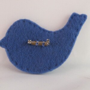 Blue Bird Brooch-felt Pin - Etsy