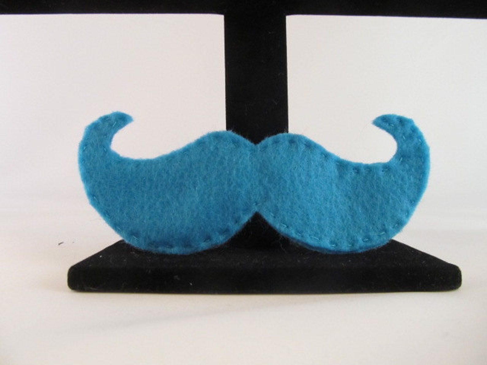 Turquoise Mustache Brooch-felt Pin-mustache Pin-blue-aqua - Etsy