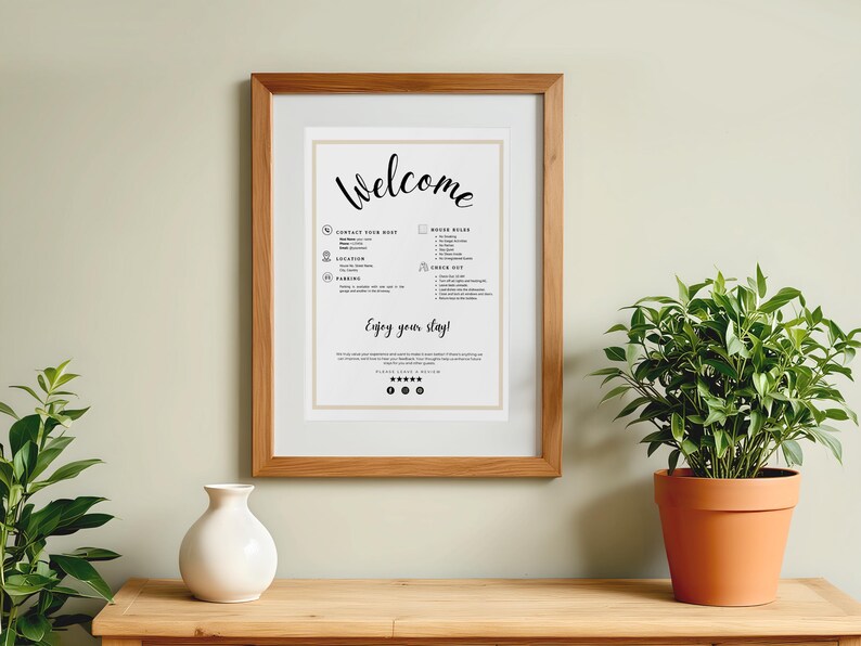 Airbnb Welcome Book Template | House Host Manual Guide Template ...