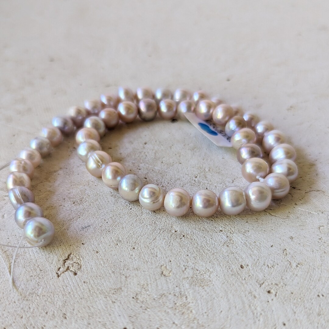 Large Freshwater Pearls, Blush Freshwater Pearls, Round 8mm - 9mm ...