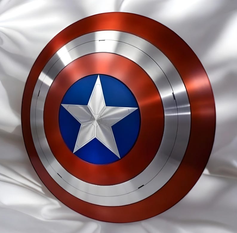 Captain America Shield Prop Replica | Metal Wall Decor & Cosplay Shield ...