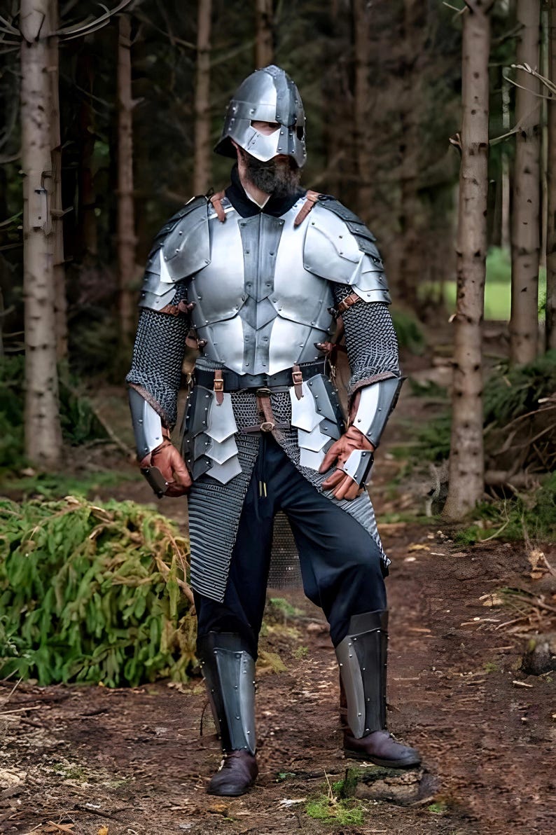 Medieval Knight Armor Suit | Viking Warrior Battle Armor | LARP and ...