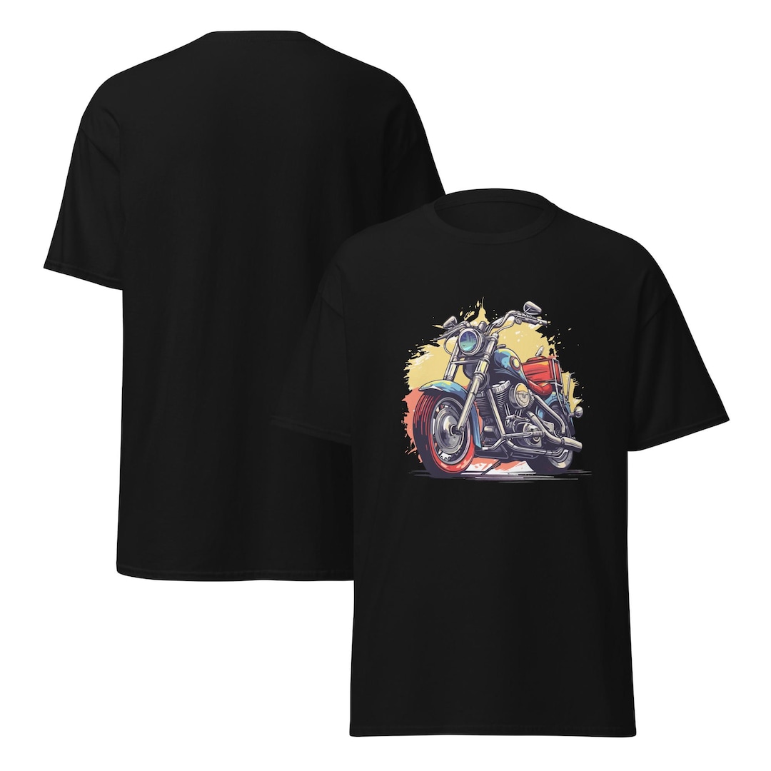 Vintage Custom Chopper Motorcycle T-shirt Design, Custom Biker Apparel ...