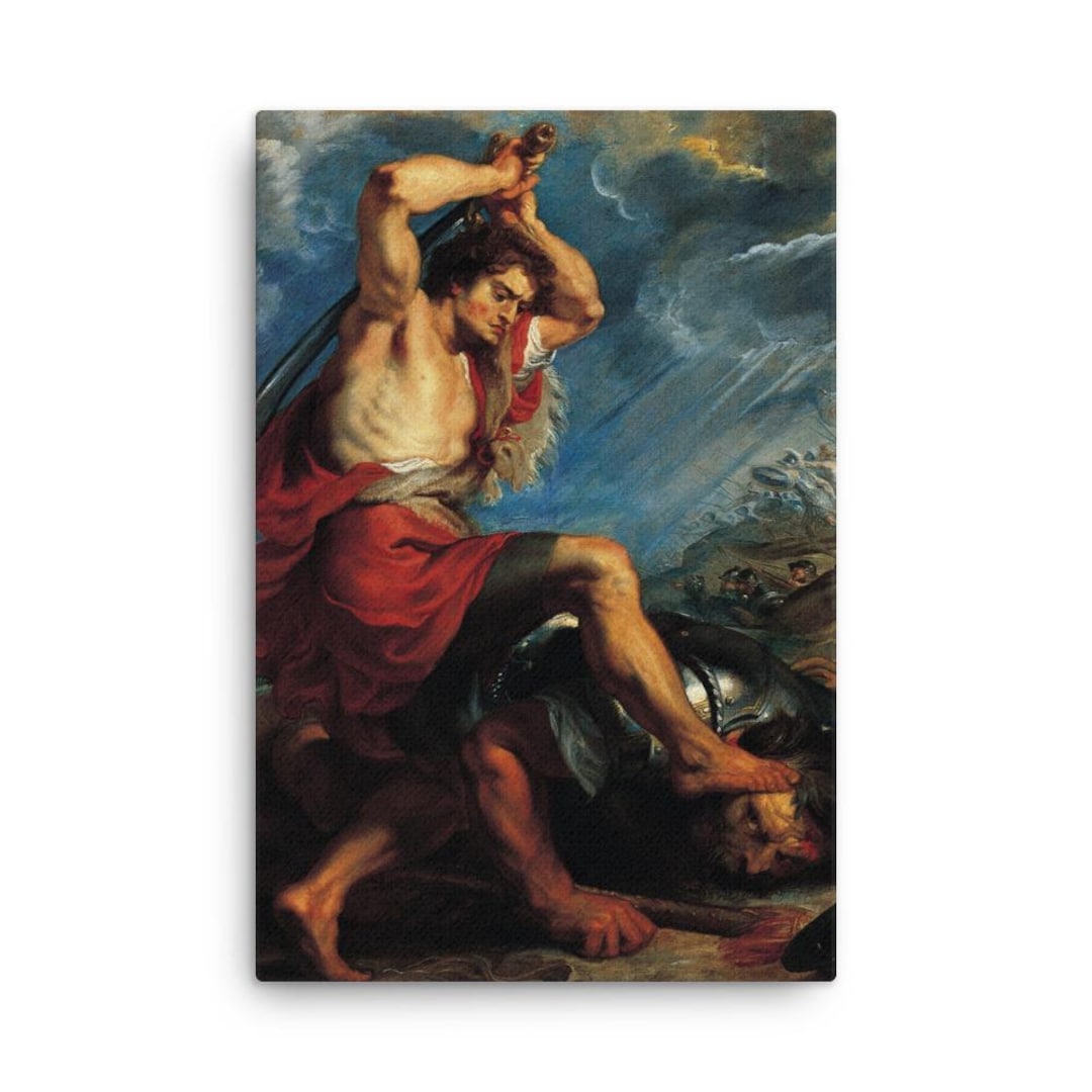 David Slaying Goliath by Peter Paul Rubens Canvas - Etsy