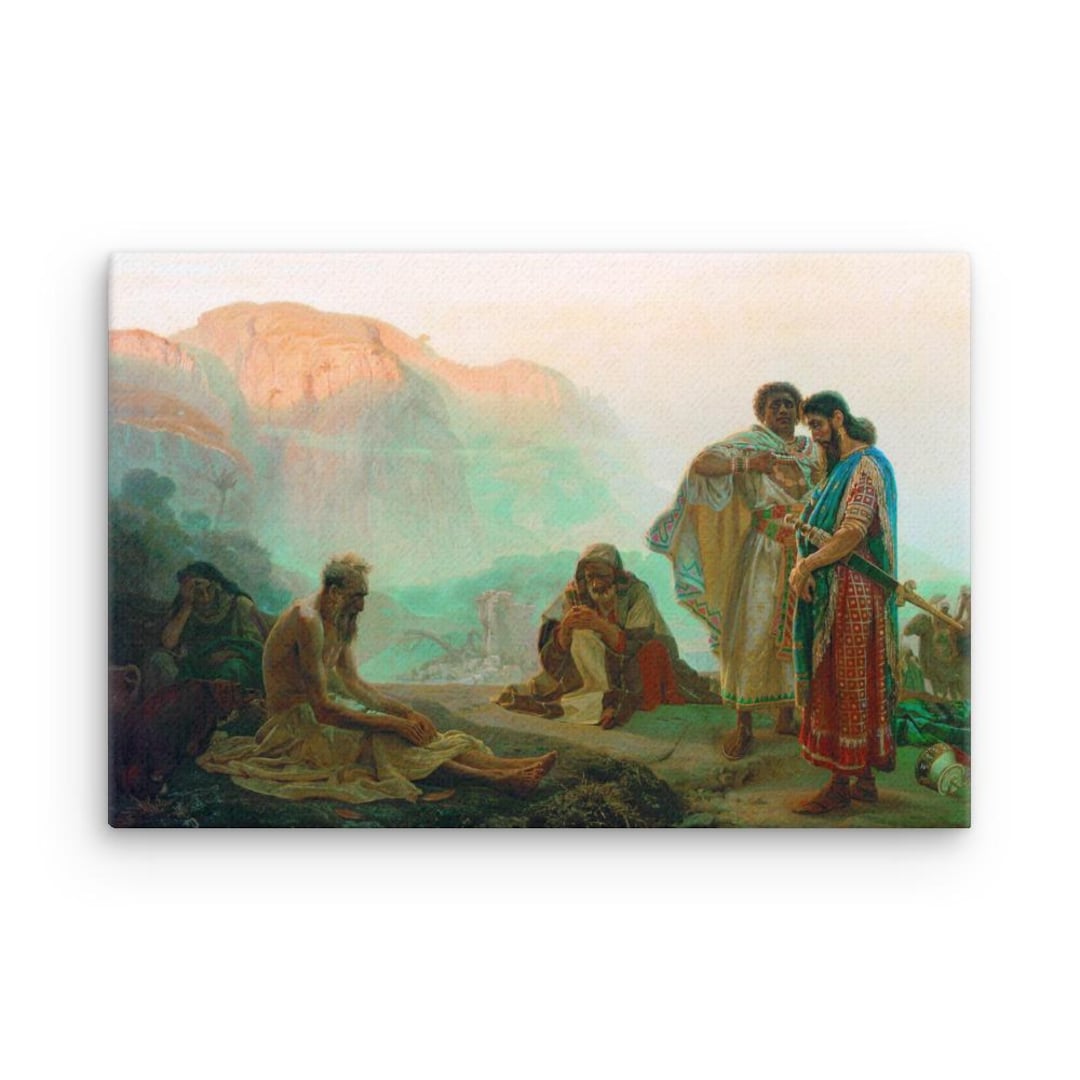 Job and His Friends by Ilya Repin Canvas - Etsy