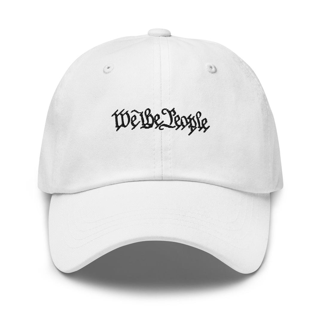 We the People Embroidered Cap - Etsy