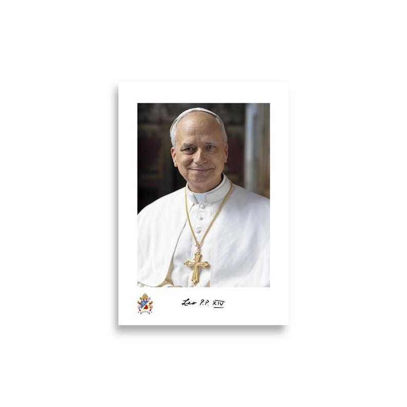 Pope Leo XIV Official Portrait Matte Poter (cm) - Etsy