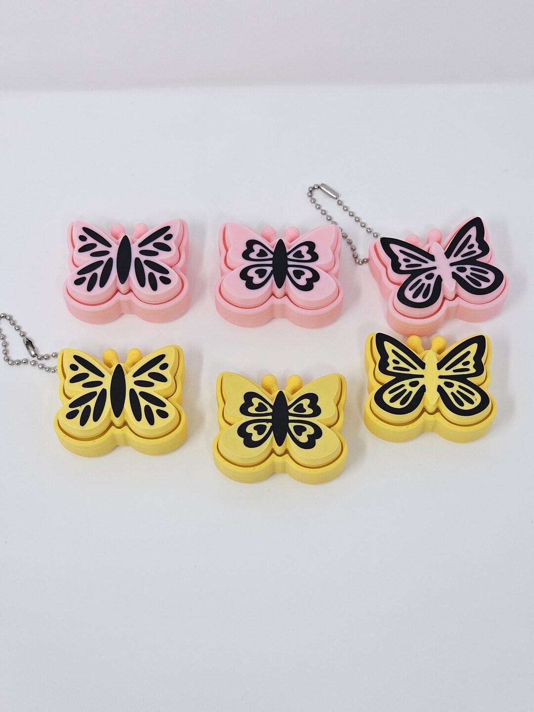 Butterfly 3D Printed Clicky Clicker Fidget Keychains - Etsy