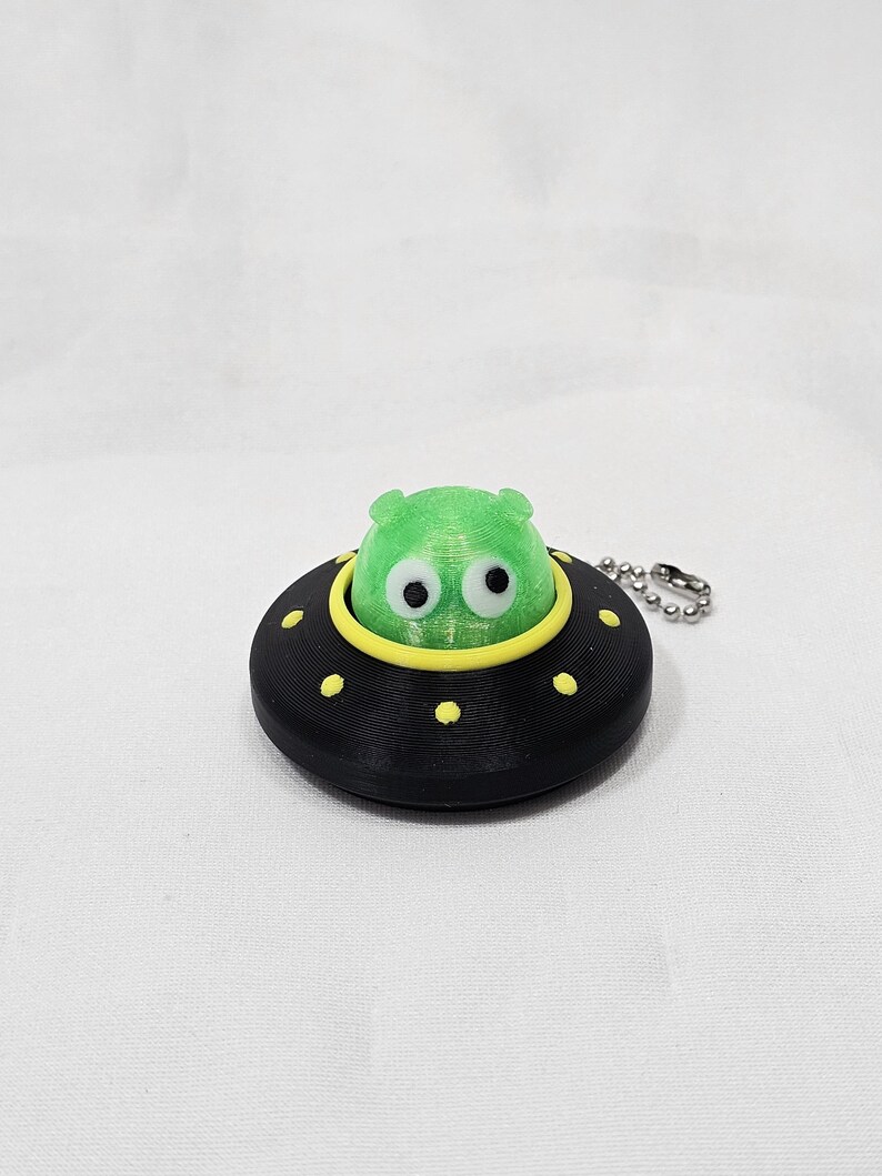 UFO Aliens 3D Printed Fidget Clicker Clicky Keychain - Etsy