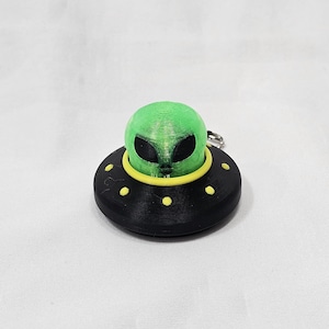 UFO Aliens 3D Printed Fidget Clicker Clicky Keychain - Etsy
