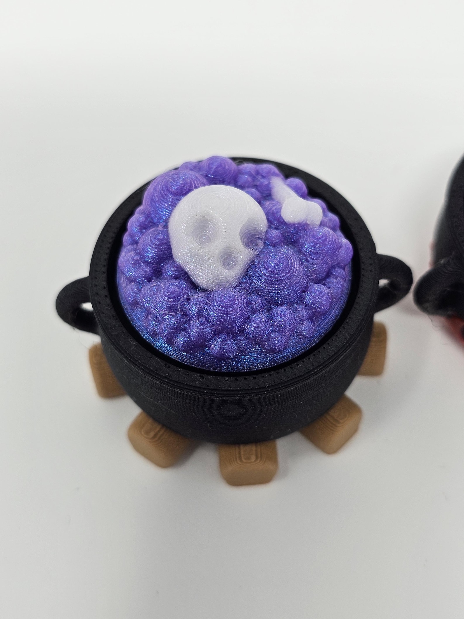 Witches Cauldron 3D Printed Fidget Clicker Clicky Keychain - Etsy
