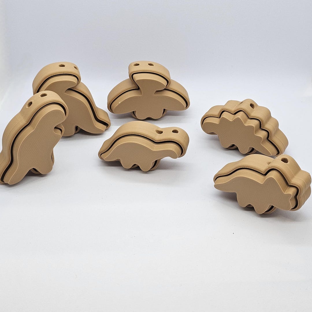 Dino Nuggets 3D Printed Clicky Clicker Fidget Keychains - Etsy